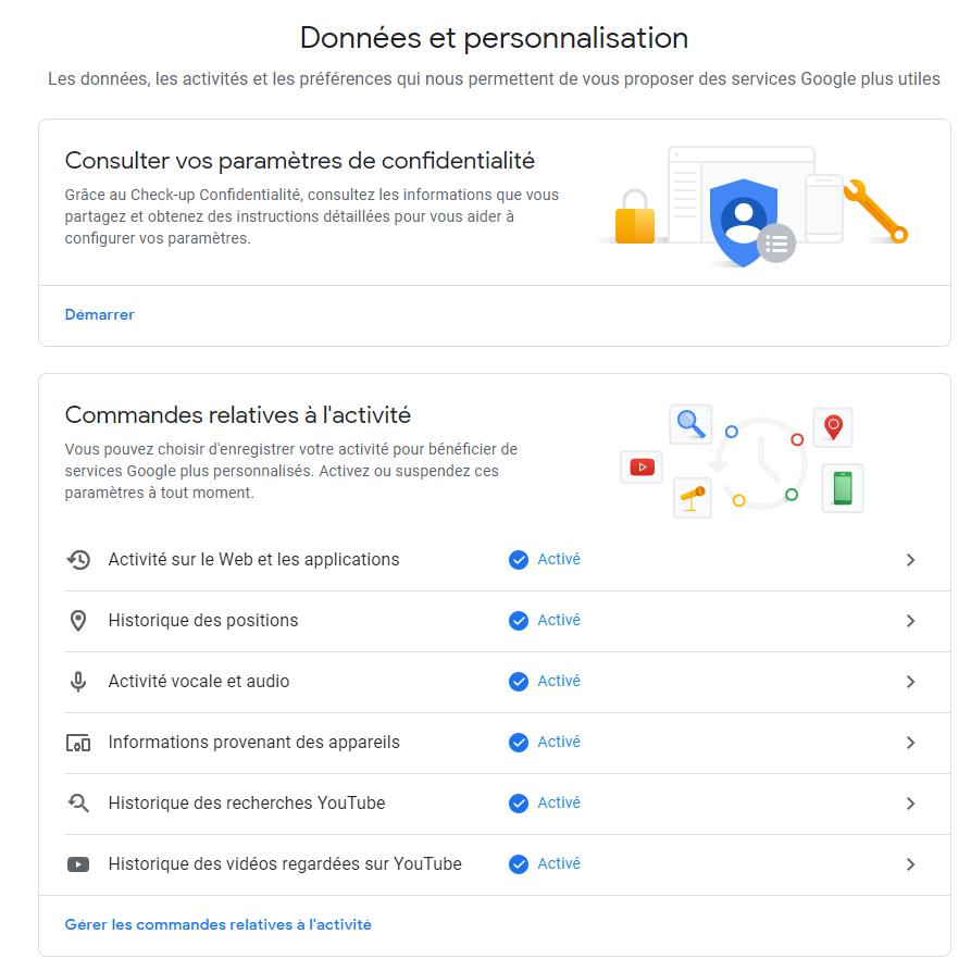 Gérer son compte Google devient plus facile